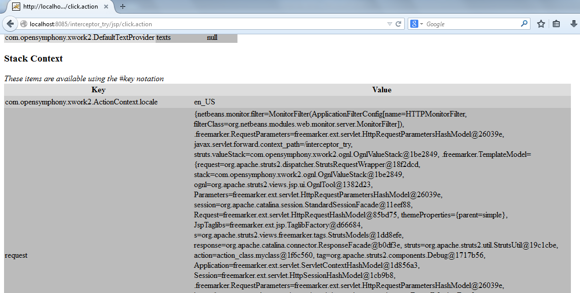 VirtualStack in Struts | Struts Tutorial by Wideskills